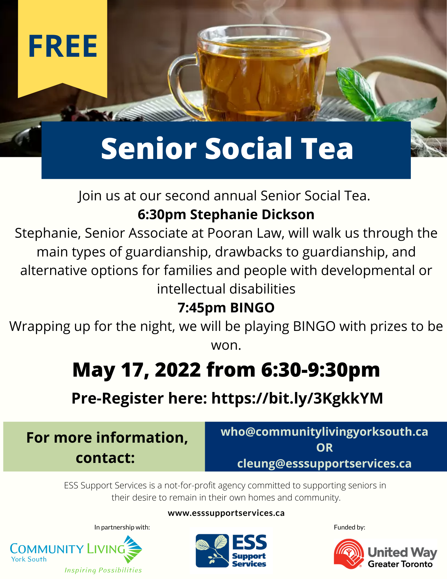 Senior Social Tea - ESS Support Services